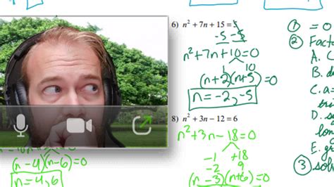 Solving Quadratic Equations By Factoring Algebra 1 Kuta Worksheet Series