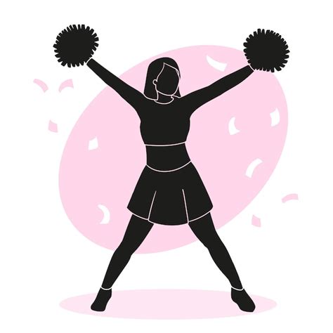 Cheerleader Svg Vectors And Illustrations For Free Download Freepik