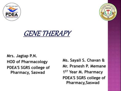 Gene Therapy Applications And Recent Advances Ppt