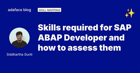 Skills Required For Sap Abap Developer And How To Assess Them