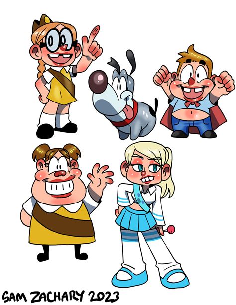 The Mighty B Characters 1 By Samzacharyarts On Deviantart