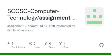 Github Sccsc Computer Technologyassignment 2 Chapter 13 14 Justejay Assignment 2 Chapter 13