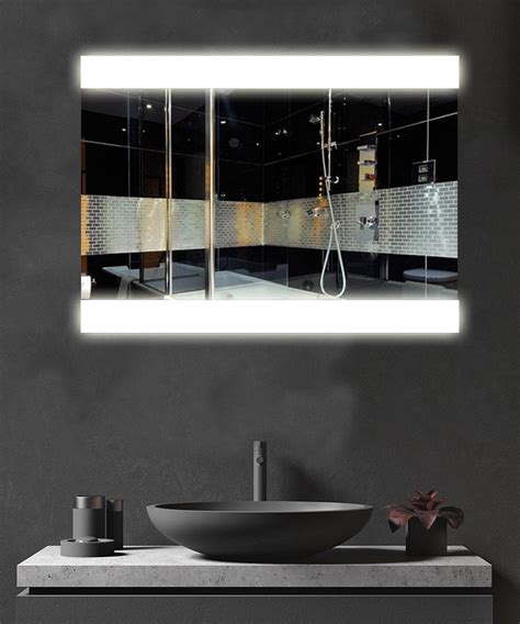 ᐉ Дзеркало з Led підсвічуванням зверху та знизу Ml 27 60x120 см • Краща ціна в Києві Україні