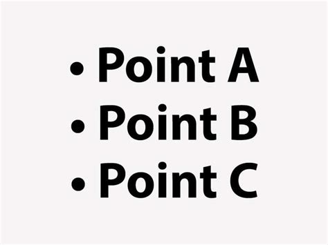 Bullet Point Symbol Meaning Shortcuts How To Use Merriam Webster