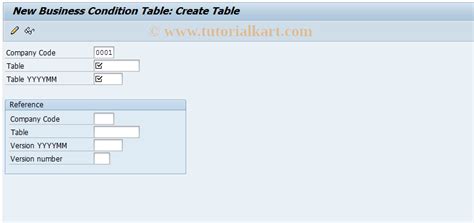FNY SAP Tcode New Business Create Table