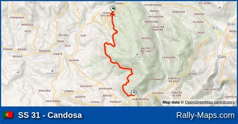 Ss 8 Candosa Stage Map Rally Internacional Tap 1973 Wrc 🌍 Rally