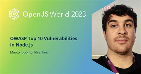 Openjs Foundation On Linkedin Marco Ippolito Will Share An Overview Of