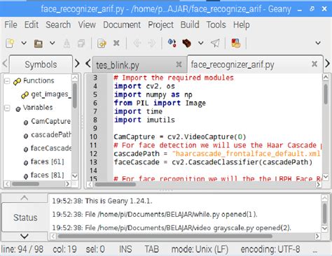 Main View Of Geany Programmers Editor After Compilation Of Previous