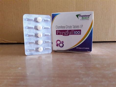 Clomiphene Citrate 100 Mg Tablet Packaging Type Strip Packaging Size