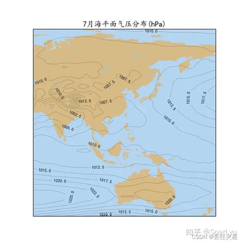 绘制等值线地图——以气压等压线为例python版）python绘制海平面气压场的语句 Csdn博客