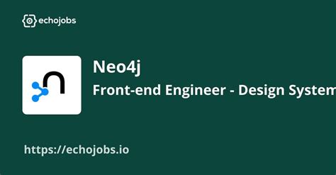 neo4j is hiring front end engineer design system team react