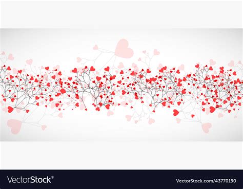 Abstract Tree Made With Hearts Royalty Free Vector Image