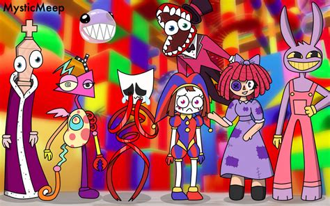 The Amazing Digital Circus Crew By Mysticmeep On Deviantart
