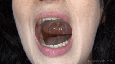 Mouth Closeup And Uvula Inside Mouth Tonsils Uvula HD Version Miss M Dirty World Clips4Sale