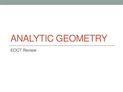 Ppt Analytic Geometry Powerpoint Presentation Free Download Id5124879