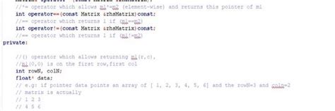 Solved 1 Using The Header File Matrix H And TestMatrix Cpp Chegg