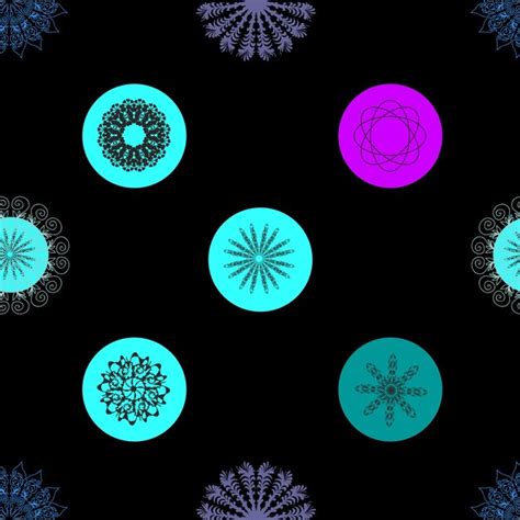 Premium Vector Snowflake Abstract Pattern