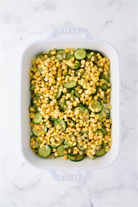 Zucchini Corn Casserole Recipe From A Chefs Kitchen
