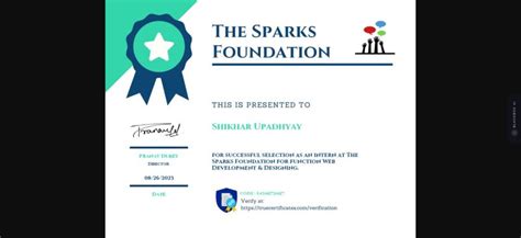 Shikhar Upadhyay On Linkedin Intern Sparksfoundation