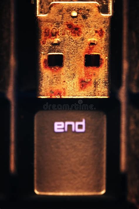 Rusty USB Flash Drive Connector Stock Image Image Of Equipment Outdated 95296729