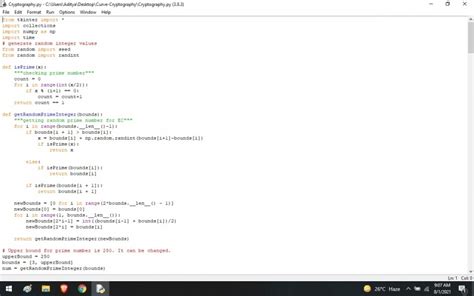 Python Program To Curve Cryptography Using Python Tkinter Kashipara