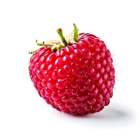 Premium Photo Raspberry On A Plain White Background