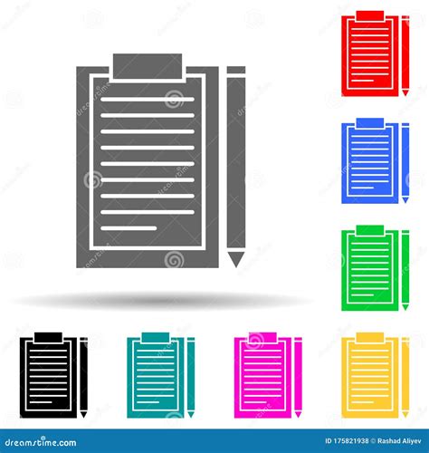 Project Documentation Multi Color Style Icon Simple Glyph Flat Vector