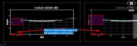 Solved Remove Gaps From Vertical Axis In Multiple Section Views