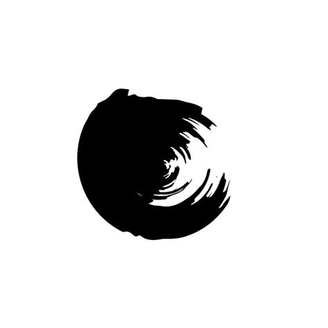 검은색 브러시 스트로크 프리미엄 벡터