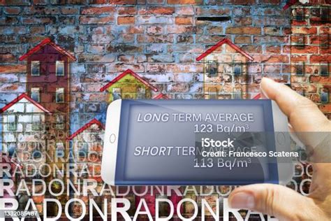 Portable Information Device For Monitoring Radioactive Gas Radon In Our Homes Concept Image