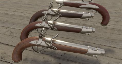 Pistols Muskets And Rifles Unity Asset Store Pbr Textured Realtime Optimised Game Dev Ready