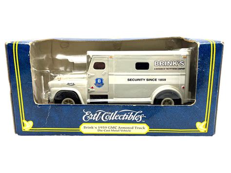 Brinks 1959 Gmc Armored Truck Die Cast Metal Vehicle Wcoin Bank Ertl