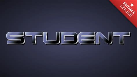 Student Terminator Text Effect Generator