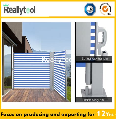 Outdoor Retractable Aluminium Side Awning