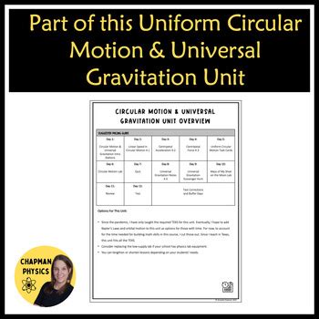 Uniform Circular Motion Quiz Circular Motion PDF Quiz Editable PPT Version