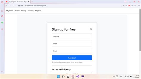 Aspnet Core Mvc C♯ Registro Con Procedimiento Almacenado Sin Ef Net 6 Y Sql Server 2022