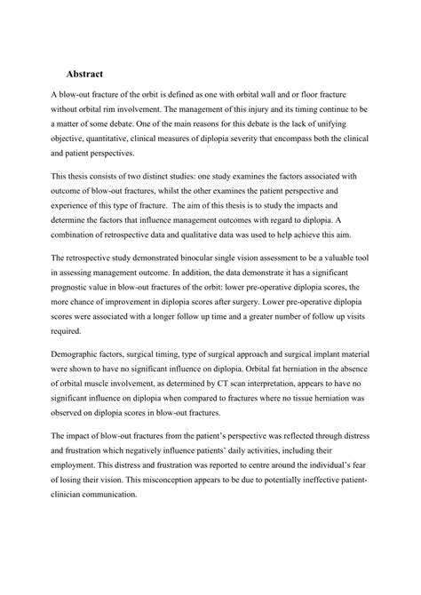 Pdf Phd Thesis Abstract