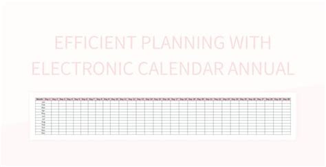 Free Annual Planner Templates For Google Sheets And Microsoft Excel Slidesdocs