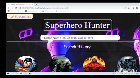 Superhero Hunter Using Vanila Js Coding Frontend Skill Test Superhero Hunter Superhero