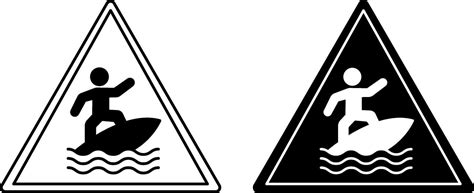 Signs Surf Craft Area Road Signs Surfer Riding On Surfboard 50391143