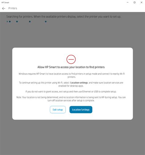 Hp Smart Cannot Add Printer Unless Location Permission Is Hp Support Community 9438904