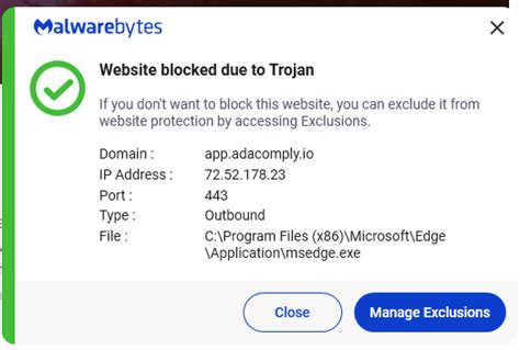 website blocked due to trojan resolved malware removal logs