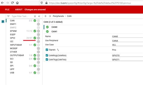 Tms320f28377s Pinmux Desktop Created File Is Not Read Correctly By Cloud Based Pinmux C2000
