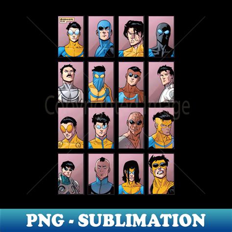 invincible variant artistic sublimation digital file per inspire