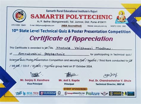 Astepforward Technicalquiz Achievement Grateful Learning Vaishnavi Khatale