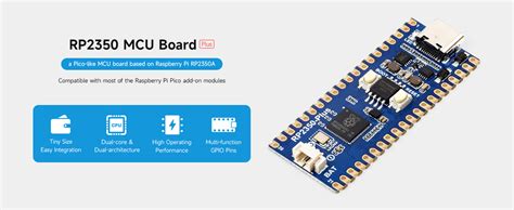 Waveshare Rp2350 Plus Development Board A Low Cost High Performance Pico Like Mcu