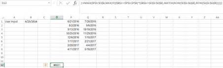 excel index match for date ranges stack overflow