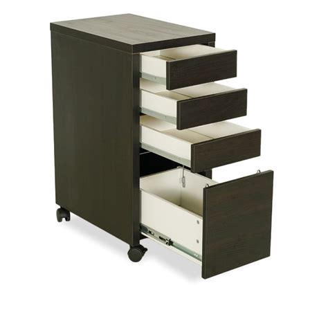 IKEA Micke Drawer With File Storage Black Brown