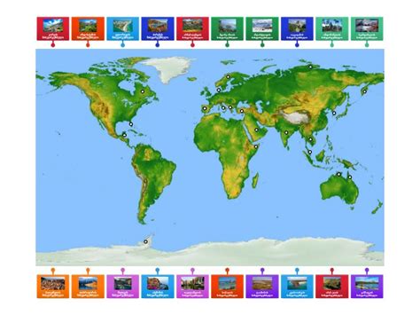 ნახევარკუნძულები Labelled Diagram
