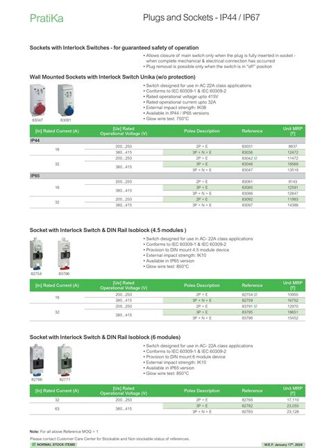 Wall Mounted Sockets With Interlock Switch Unika W O Protection Venwiz